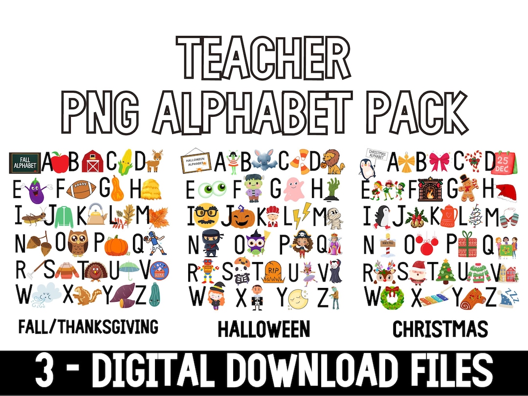 Fall Teacher Png, Fall Alphabet PNG, Teacher Png, Teacher Fall Shirt ...