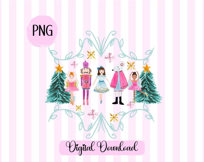 Nutcracker Clip Art for Personal and Commercial Use - Pastel Pink ...