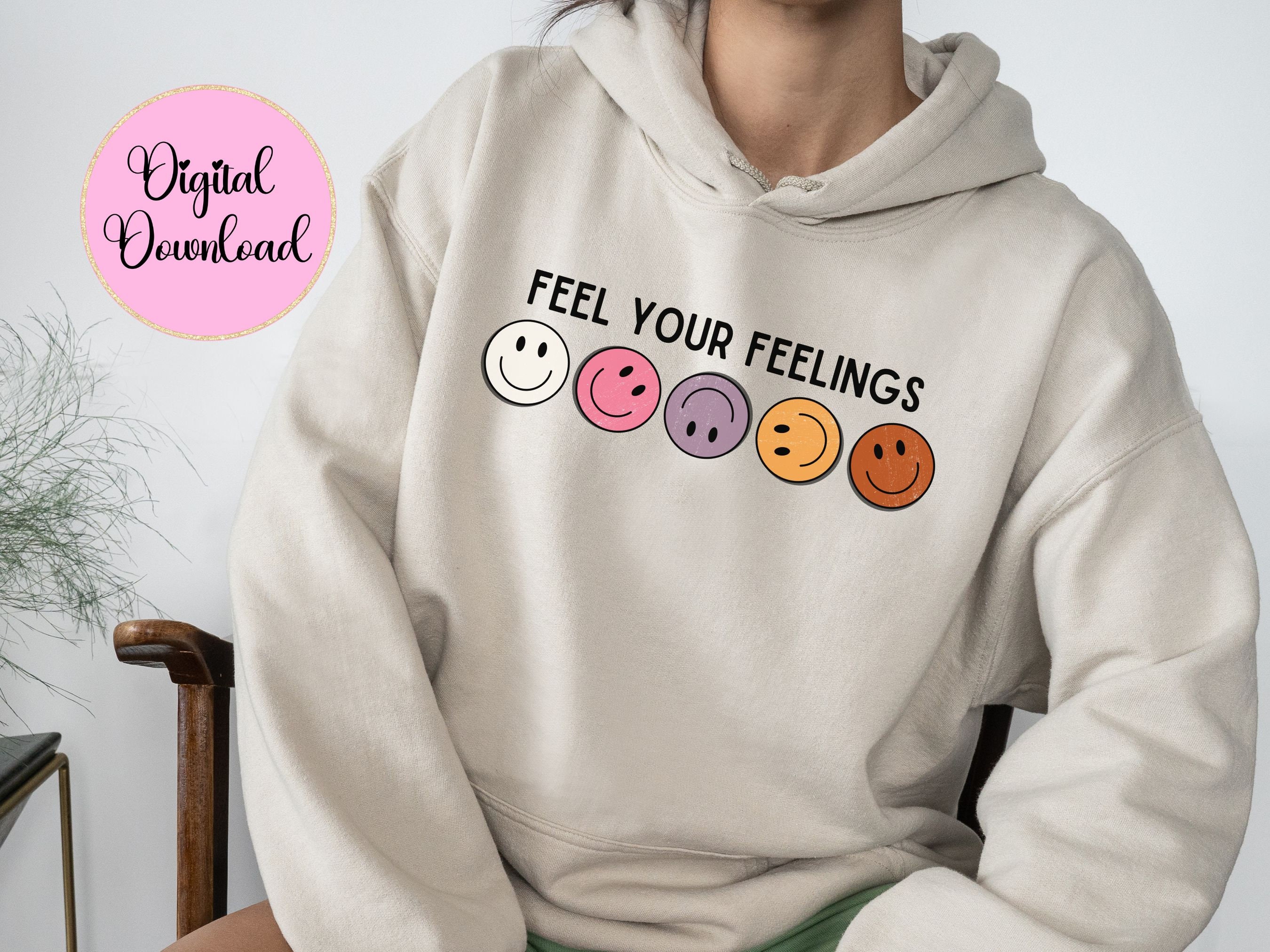 Siente tus sentimientos PNG Trendy svg Positivo Estético png - Etsy México