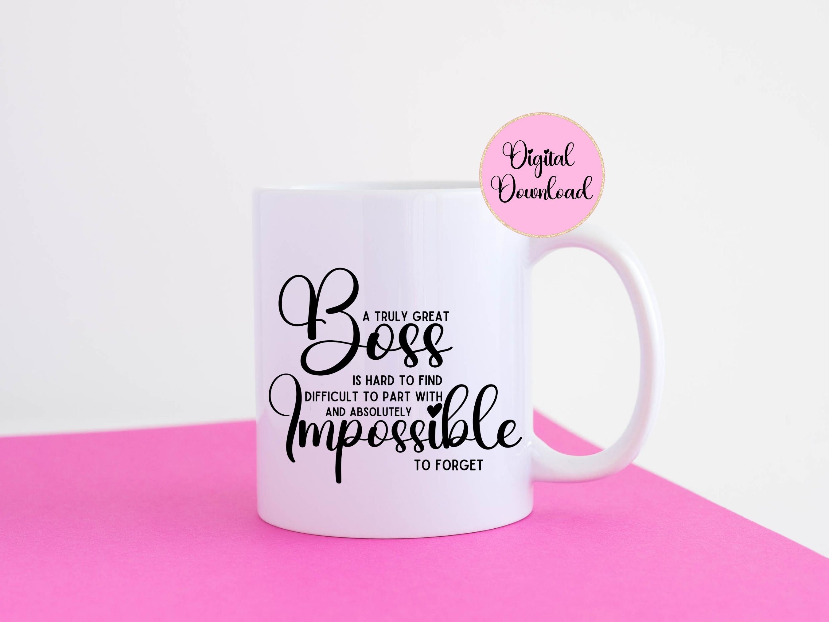 Great Boss Quote SVG, Retirement Gift, Office Sign (digital Download ...
