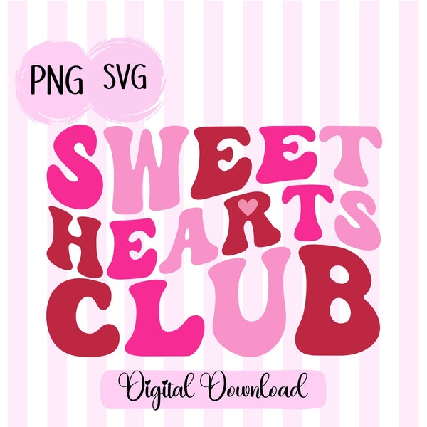 Sweet Heart Club Svg - Etsy