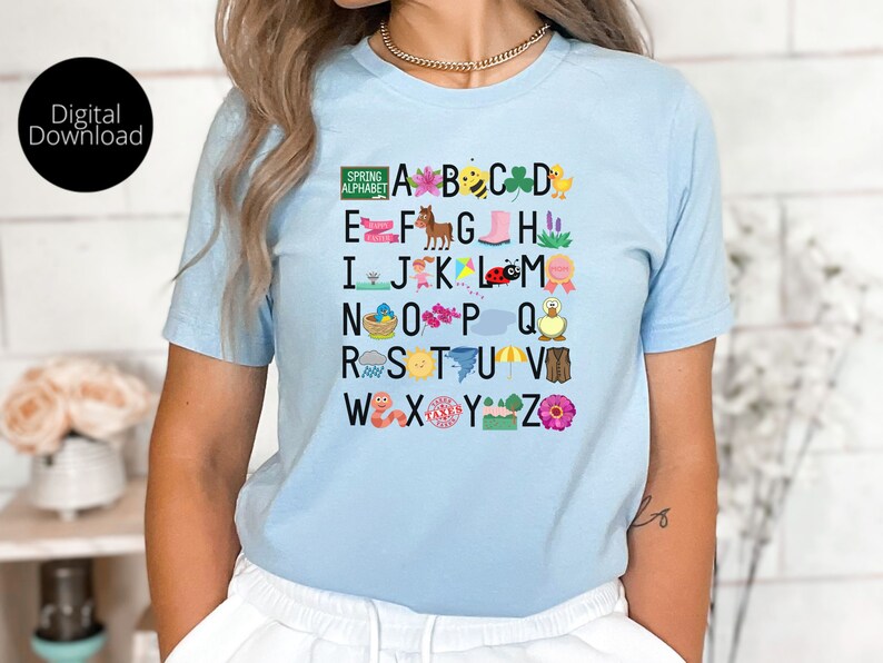Spring Teacher Png Alphabet PNG Teacher Png Teacher Spring - Etsy