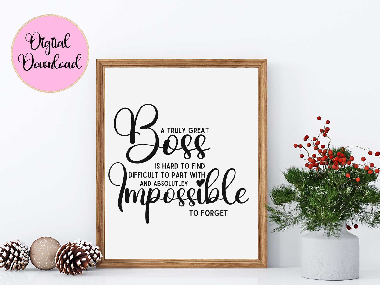 A Great Boss SVG Boss Quote Boss Sign Retirement SVG - Etsy