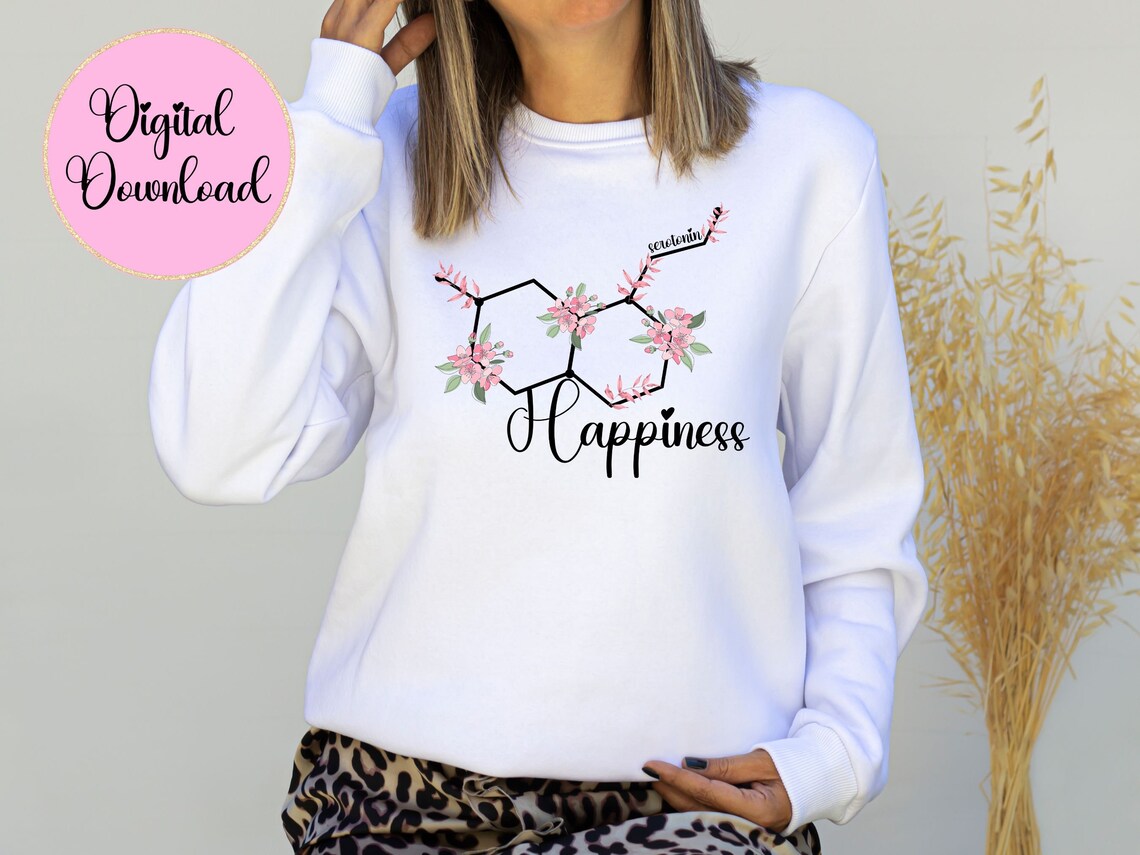 Serotonin PNG Floral Serotonin PNG Molecular Structure PNG - Etsy