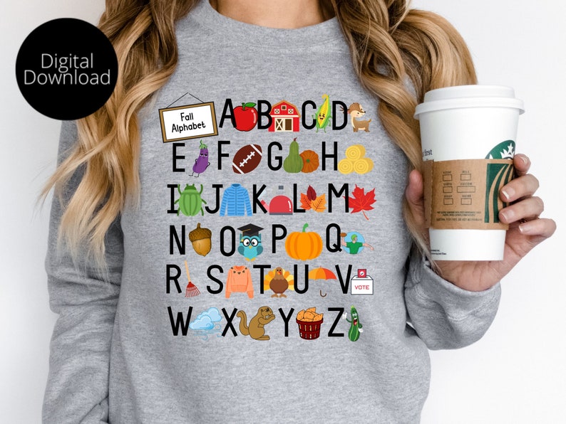 Fall Teacher Png Fall Alphabet PNG Teacher Png Teacher Fall - Etsy