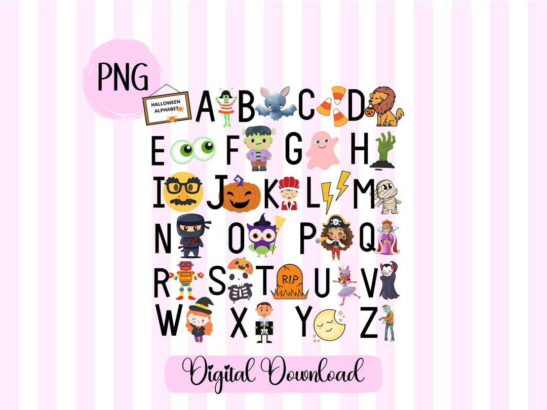 Halloween Teacher Png Halloween Alphabet PNG Teacher Png Teacher Fall ...