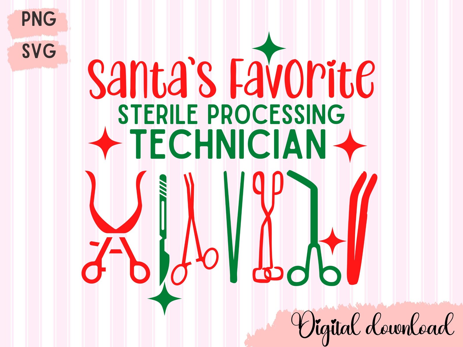 Christmas Sterile Processing Tech Life SVG Scrub Nurse SVG Nurse Lovers ...