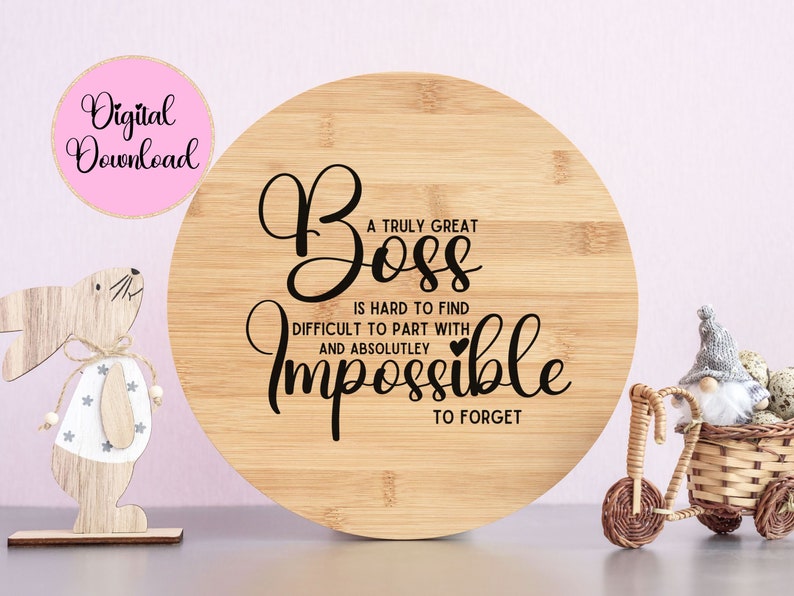 A Great Boss SVG Boss Quote Boss Sign Retirement SVG - Etsy