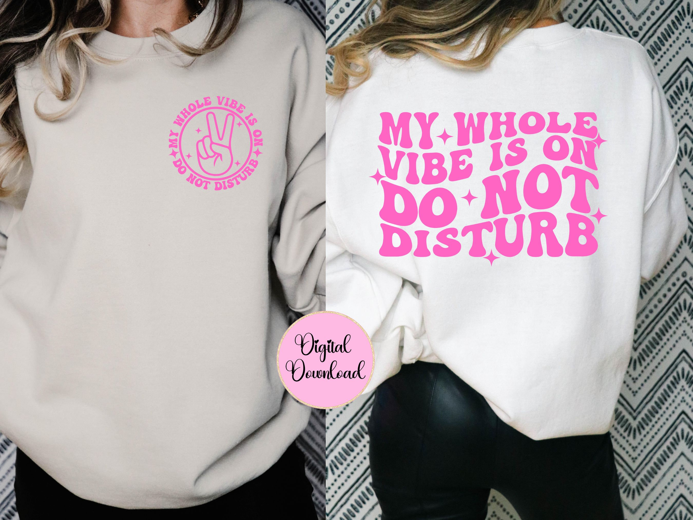 Do Not Disturb PNG SVG: Preppy Retro Graphic (digital Download) - Etsy UK