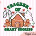 Christmas Teacher PNG Teacher of Smart Cookies Christmas Santa Retro ...