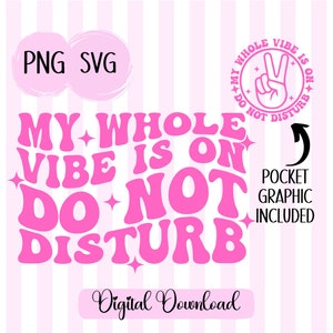 My Whole Vibe is on Do Not Disturb Png Svg Preppy Png Funny Png Design ...