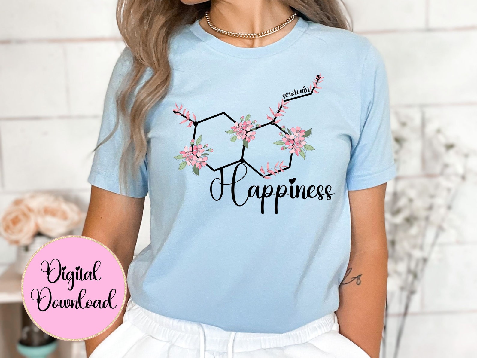Serotonin PNG Floral Serotonin PNG Molecular Structure PNG - Etsy