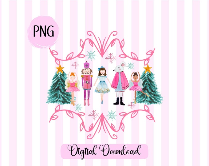 Nutcracker Clip Art for Personal and Commercial Use - Pastel Pink ...