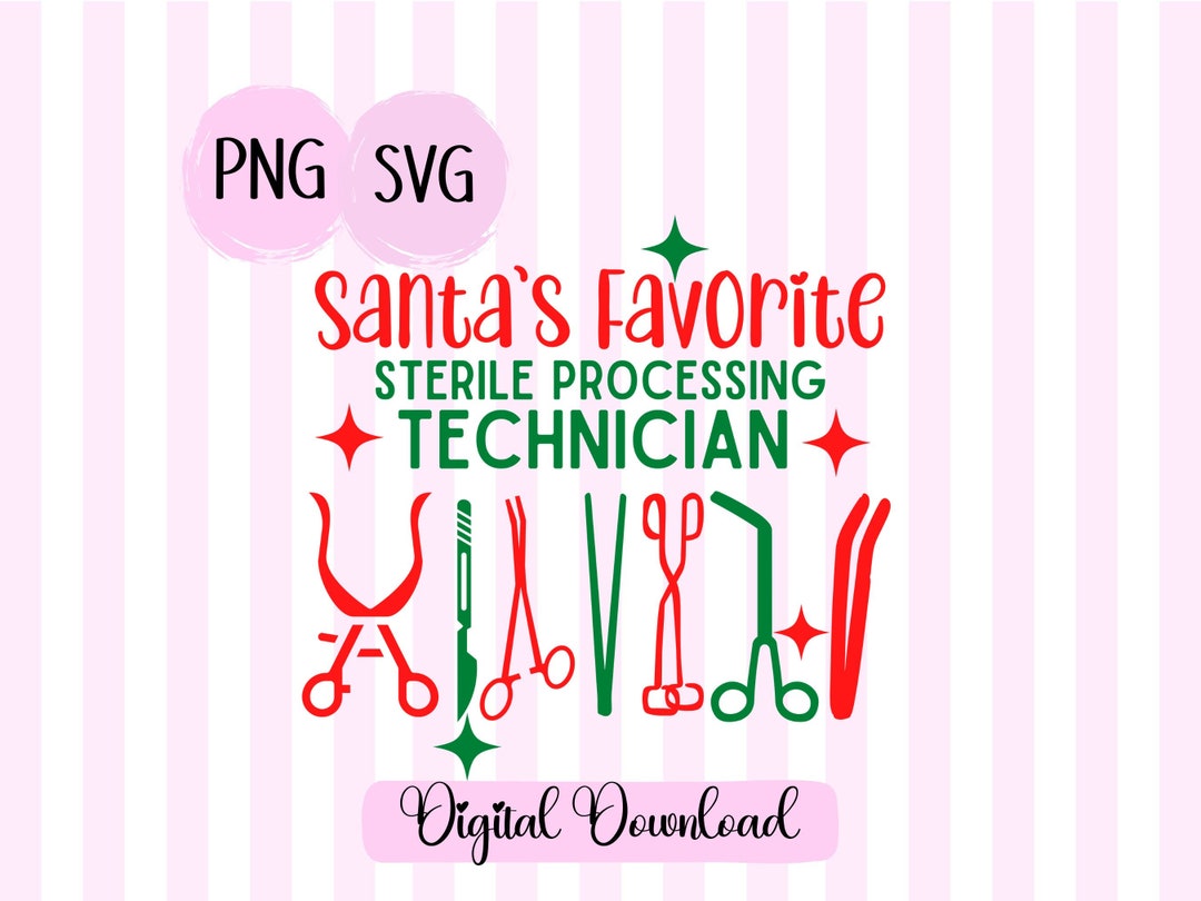 Christmas Sterile Processing Tech Life SVG Scrub Nurse SVG Nurse Lovers ...