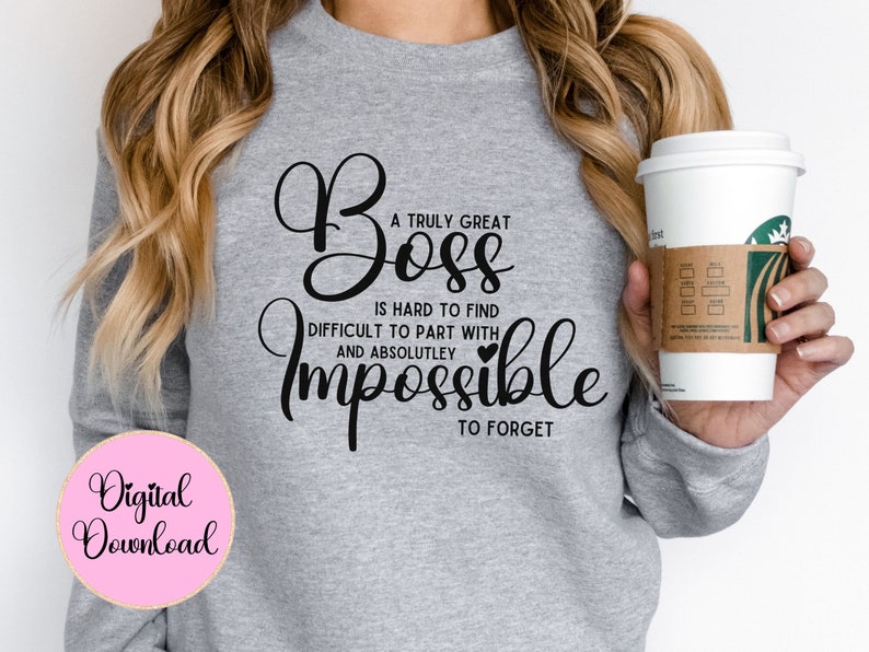 A Great Boss SVG Boss Quote Boss Sign Retirement SVG - Etsy