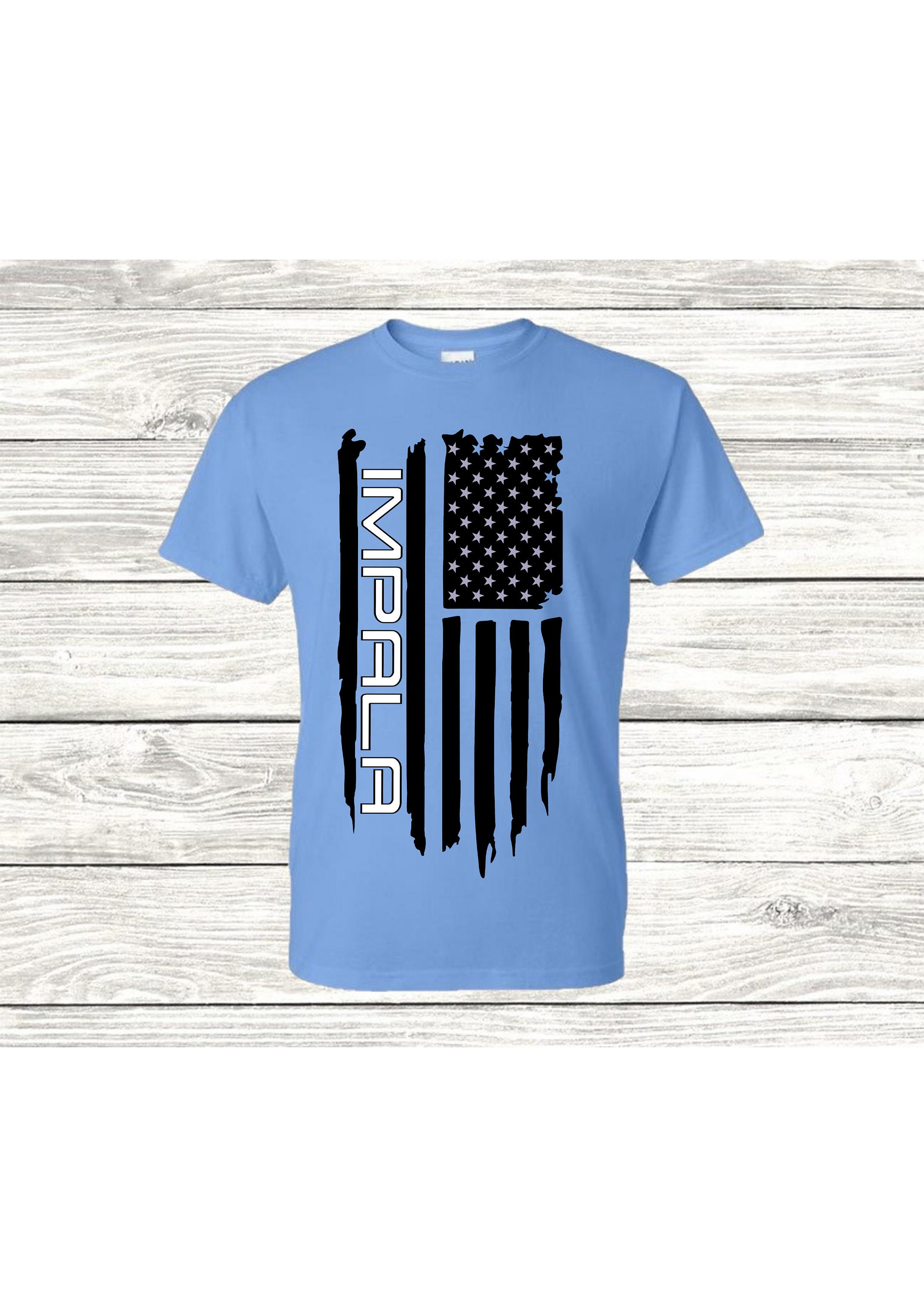 Chevy Impala Logo With Outlined Text and American Flag, Png, Eps and ...