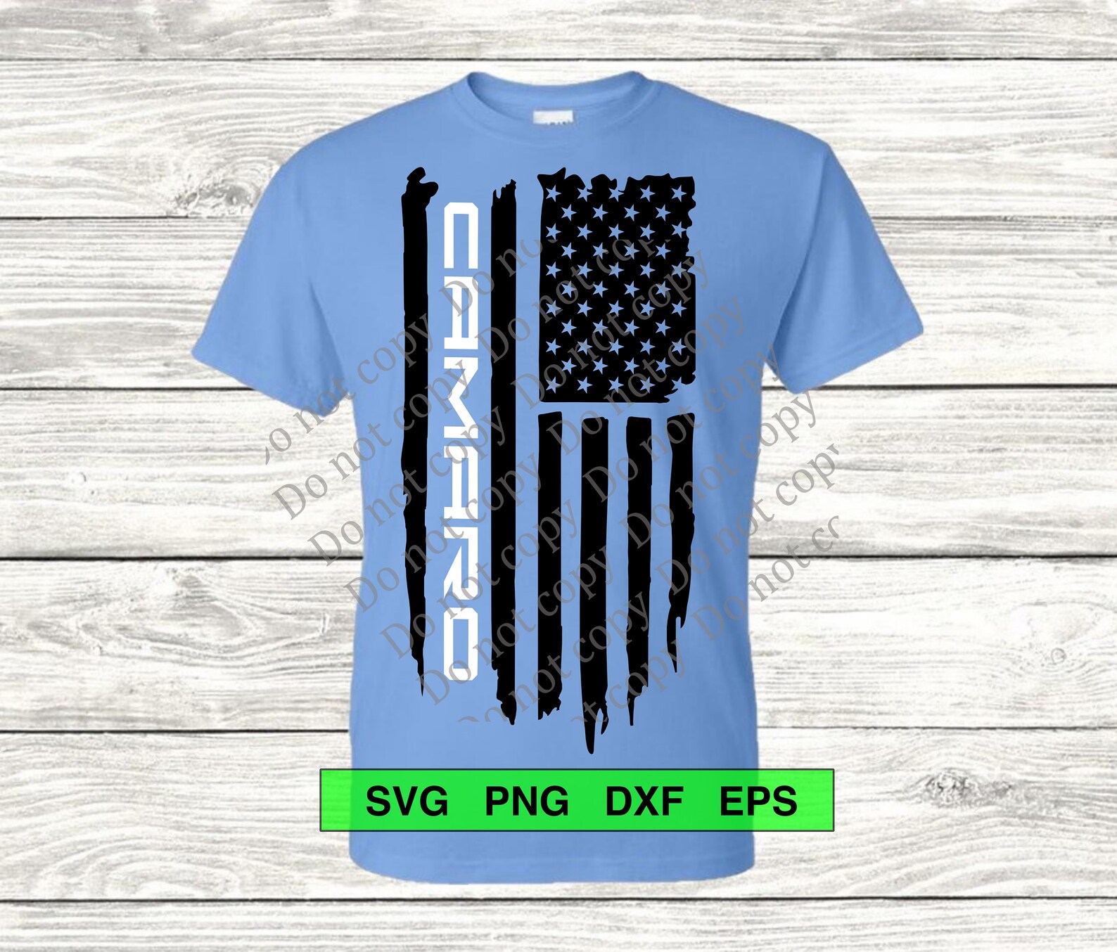 Chevy Camaro Logo With American Flag, Svg, Png for T-shirts, Decals ...