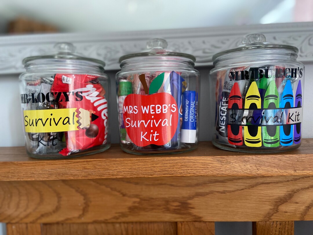 Personalised Teacher Gift Survival Kit - Etsy