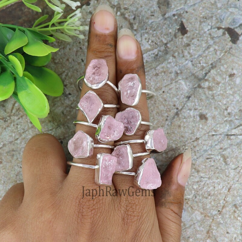 Raw Crystal Rings - Etsy