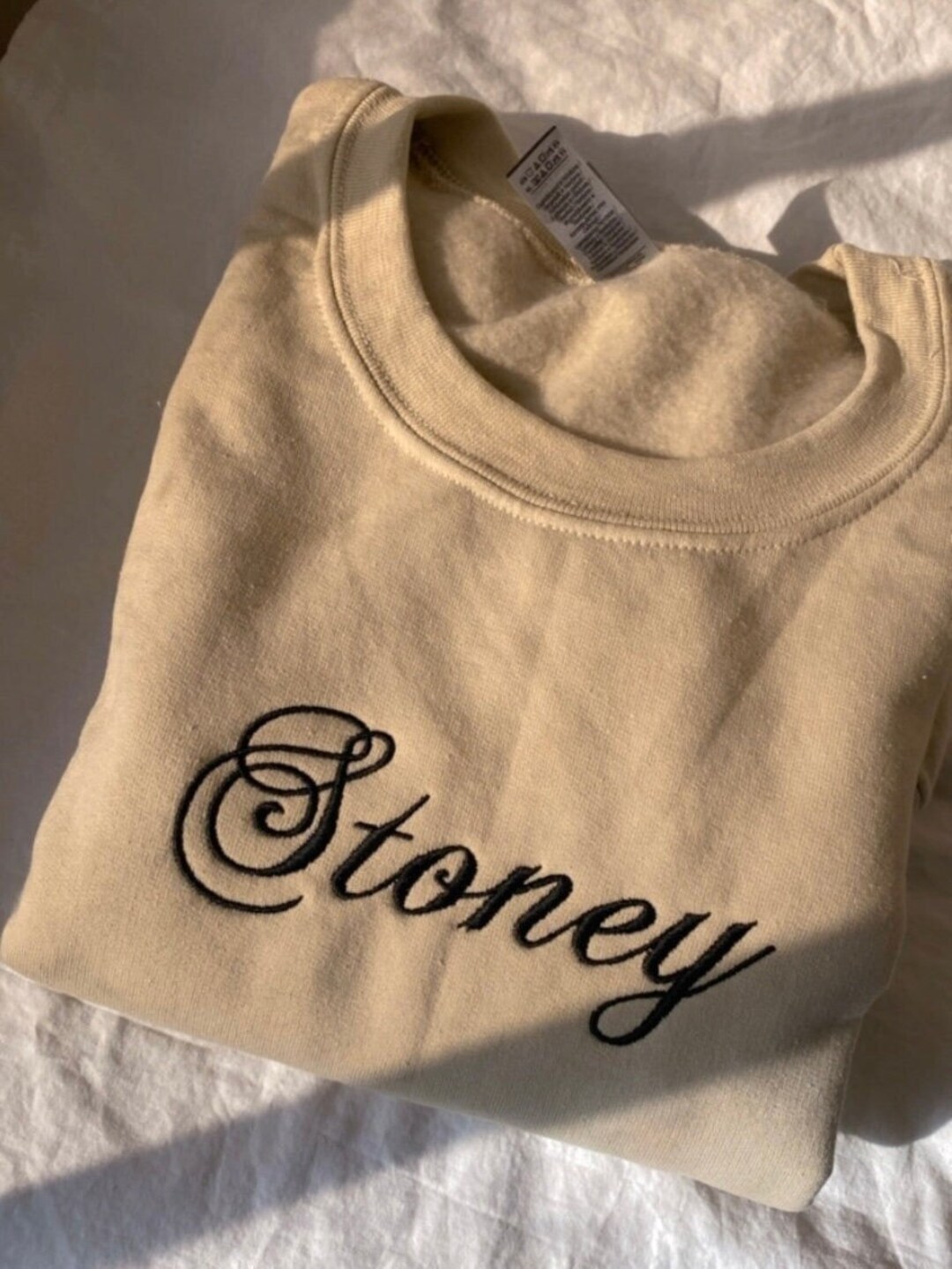 Stoney Embroidered Sweatshirt Crewneck - Etsy