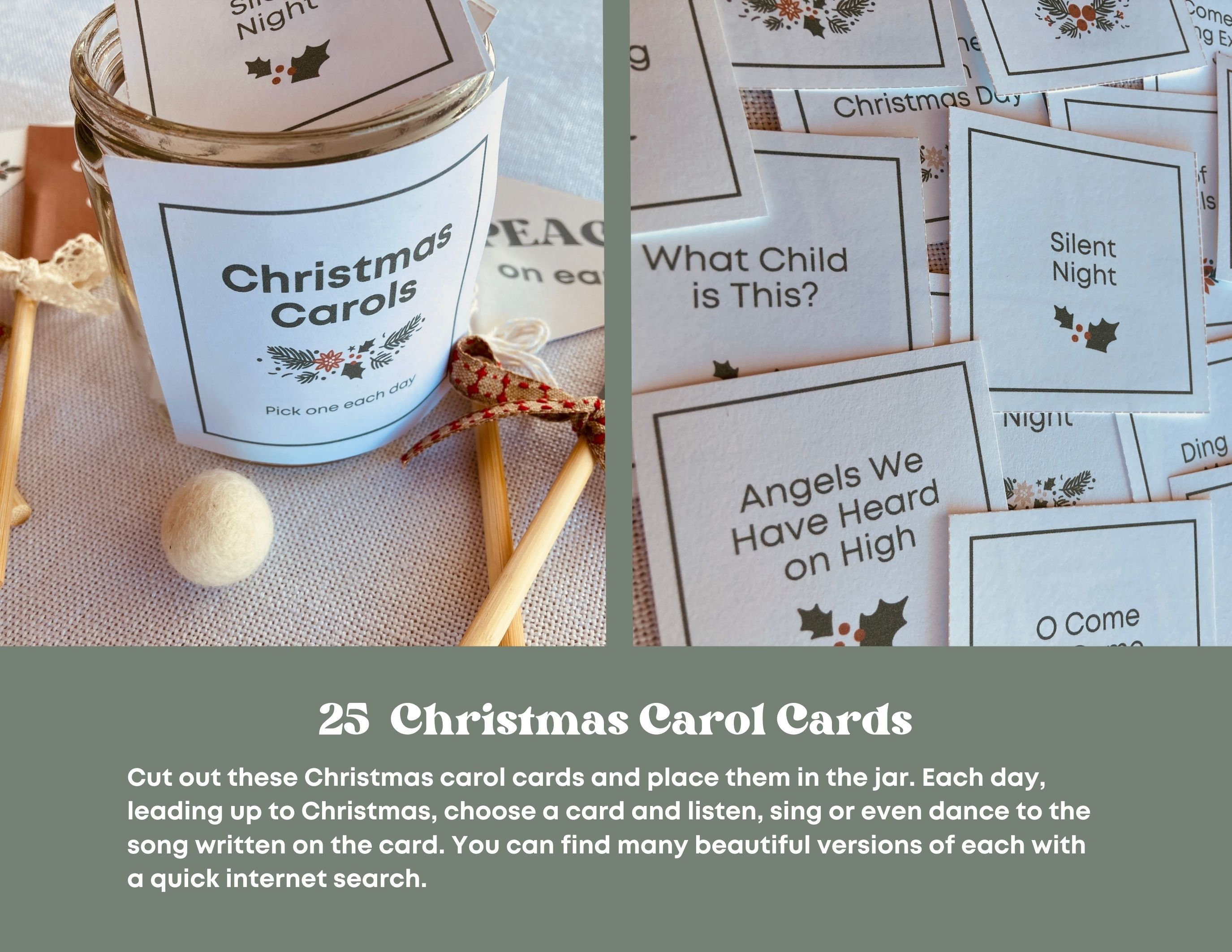 Advent Calendar for Kids, Printable Advent Calendar for Kids, Printable ...