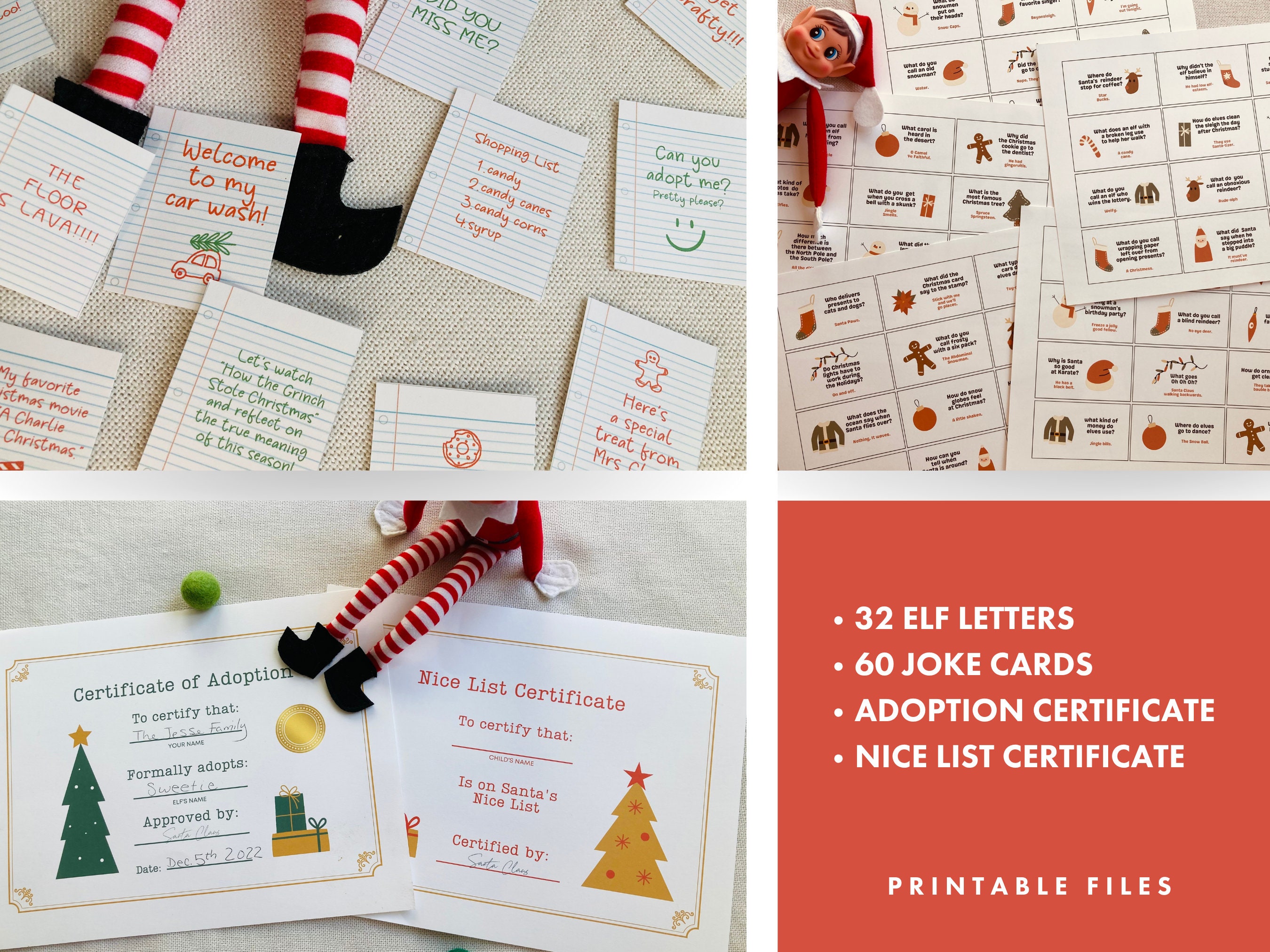 Elf Kit, Printable Elf Kit, Elf Printable Kit, Printable Elf Notes, Elf ...