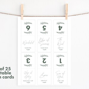 25 Names of Jesus Advent Cards, Names of Jesus Christmas Ornaments ...