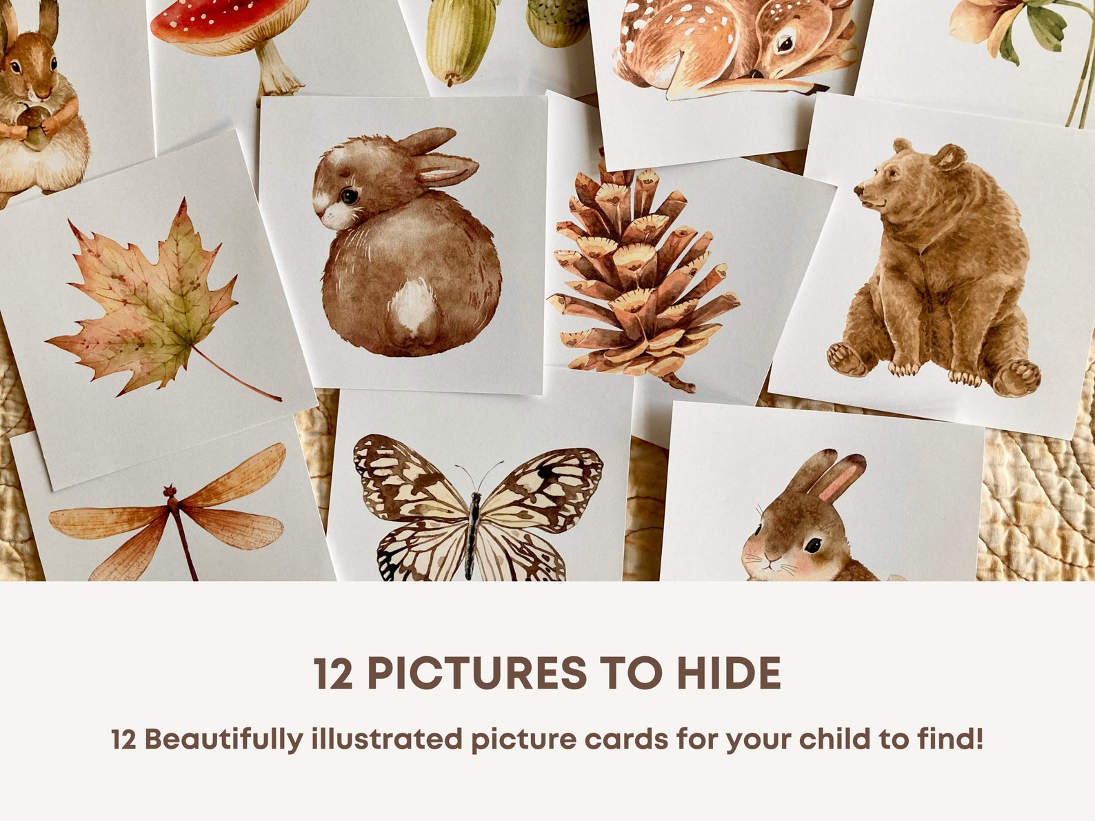Printable Woodland Forest Animal Scavenger Hunt for Toddler and ...