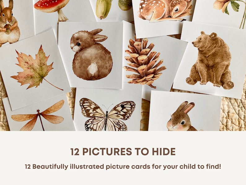 Printable Woodland Forest Animal Scavenger Hunt for Toddler and ...