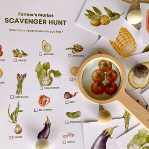 Printable Farmer's Market Scavenger Hunt for Toddler and Preschool ...