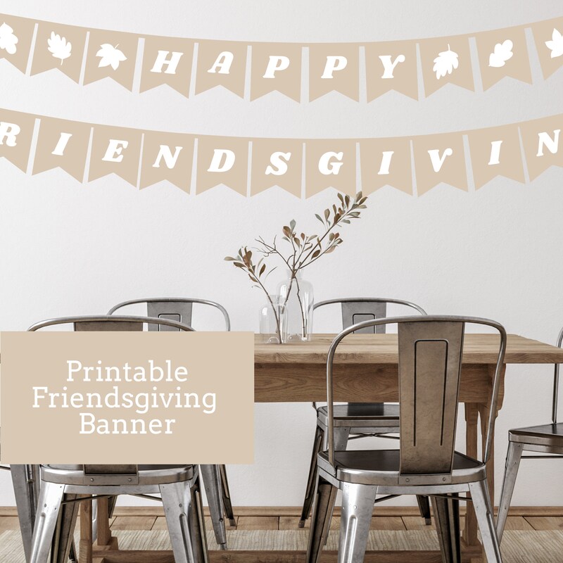 Printable Friendsgiving Banner - Etsy