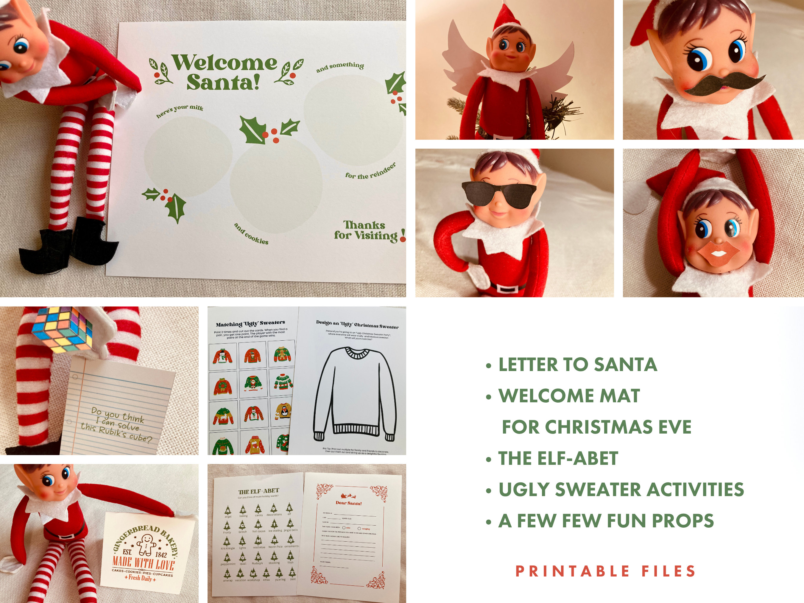 Elf Kit, Printable Elf Kit, Elf Printable Kit, Printable Elf Notes, Elf ...