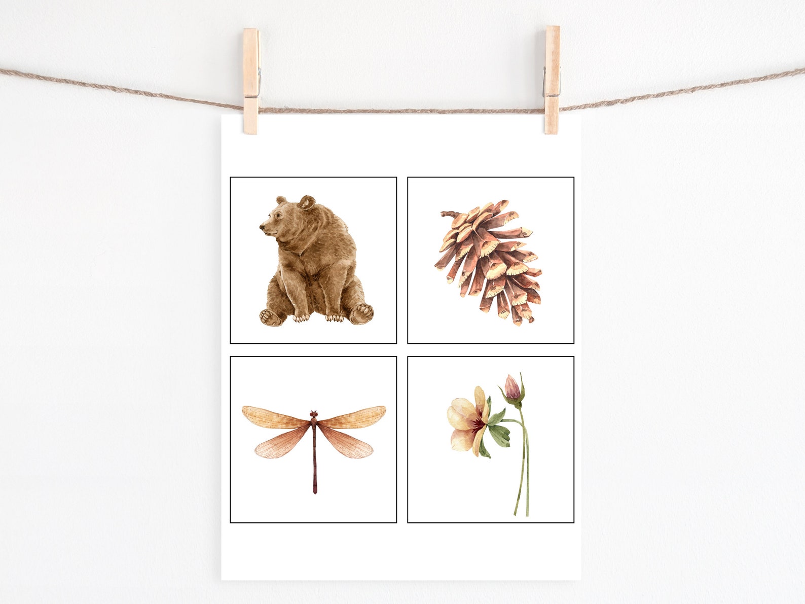 Printable Woodland Forest Animal Scavenger Hunt for Toddler and ...