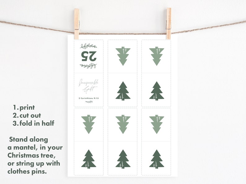 25 Names of Jesus Advent Cards, Names of Jesus Christmas Ornaments ...