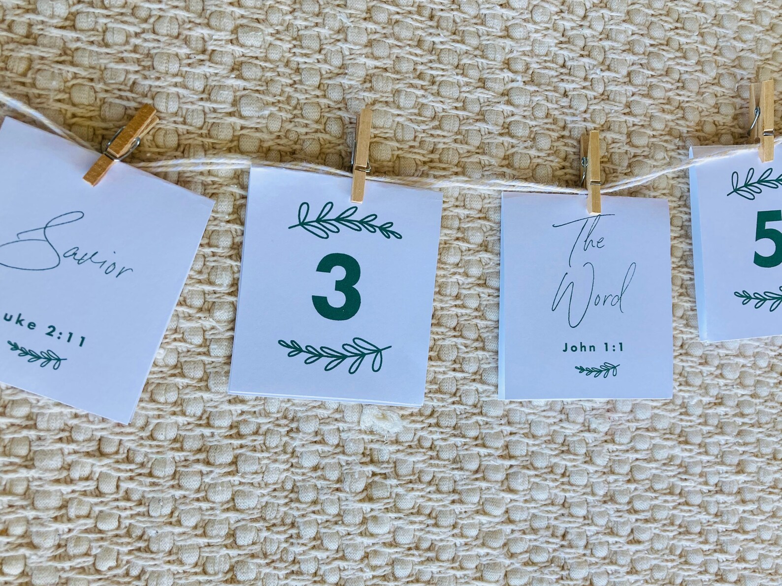 25 Names of Jesus Advent Cards, Names of Jesus Christmas Ornaments ...