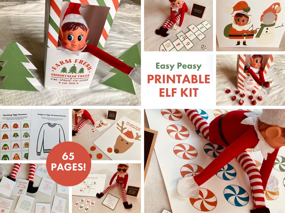 Elf Kit, Printable Elf Kit, Elf Printable Kit, Printable Elf Notes, Elf ...