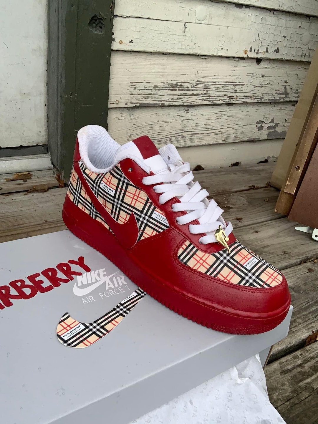 Designer Custom Leather Air Force Ones - Etsy