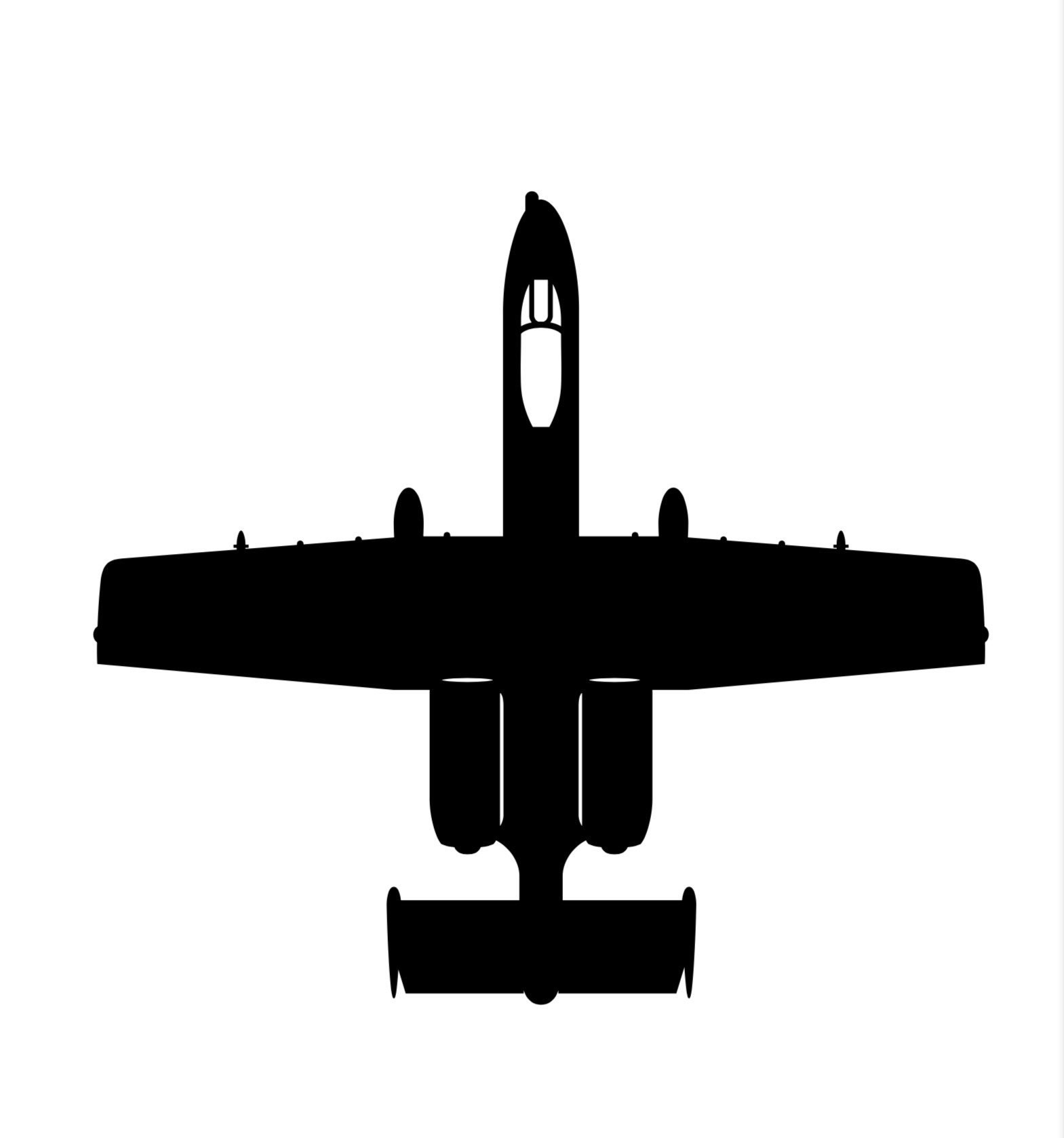 A-10 Thunderbolt/ A-10 Warthog Vinyl Decal Window Bumper | Etsy