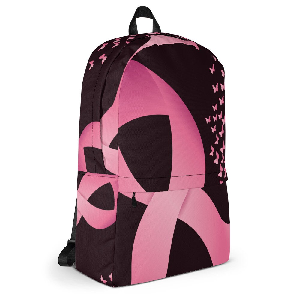 Pink Ribbon Breast Cancer Awareness Backpack - Etsy