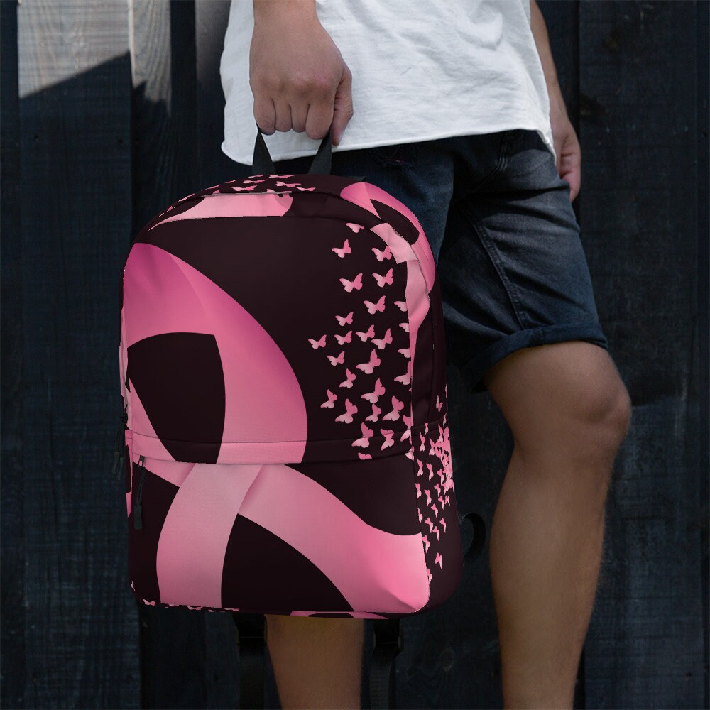 Pink Ribbon Breast Cancer Awareness Backpack - Etsy