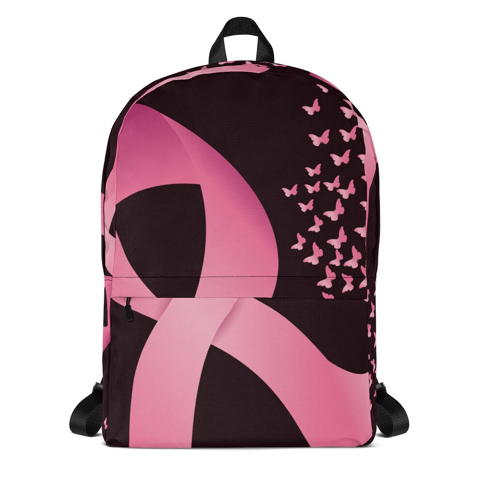 Pink Ribbon Breast Cancer Awareness Backpack - Etsy