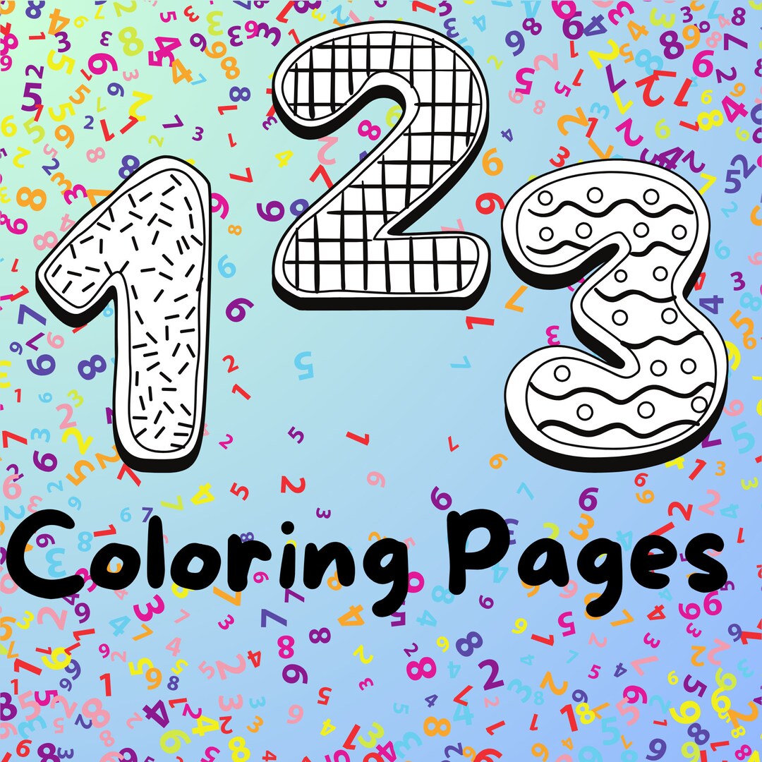 Pattern Number Coloring Sheets/ 1-50 Fun Different Pattern Coloring ...