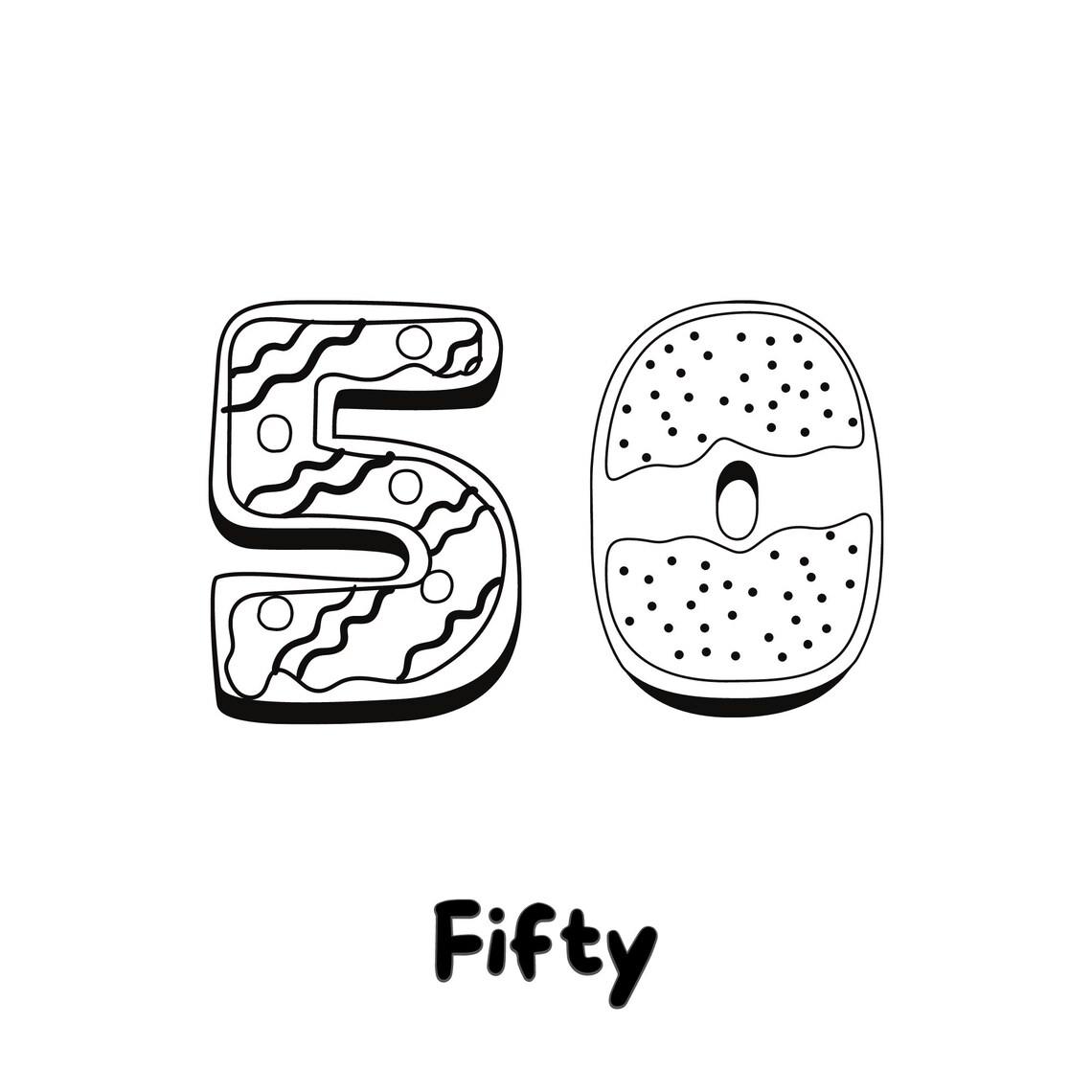 Pattern Number Coloring Sheets/ 1-50 Fun Different Pattern Coloring ...