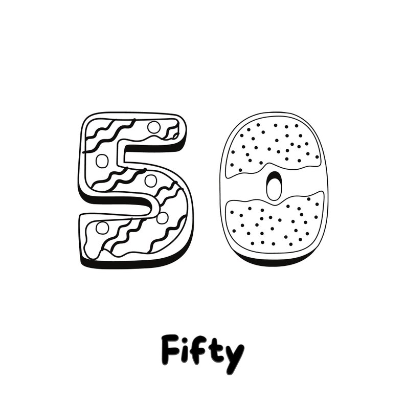 Pattern Number Coloring Sheets/ 1-50 Fun Different Pattern Coloring ...