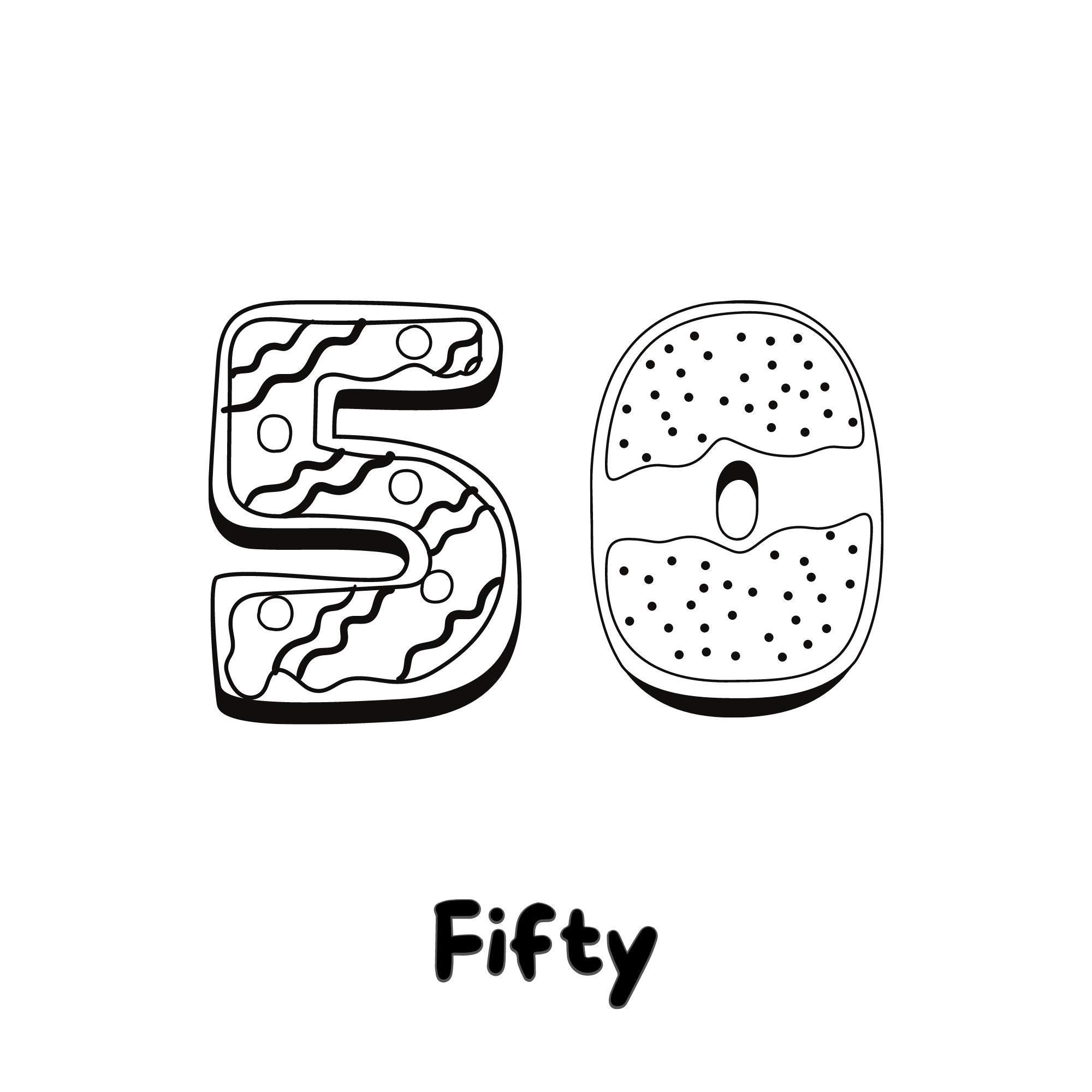 Pattern Number Coloring Sheets/ 1-50 Fun Different Pattern Coloring ...