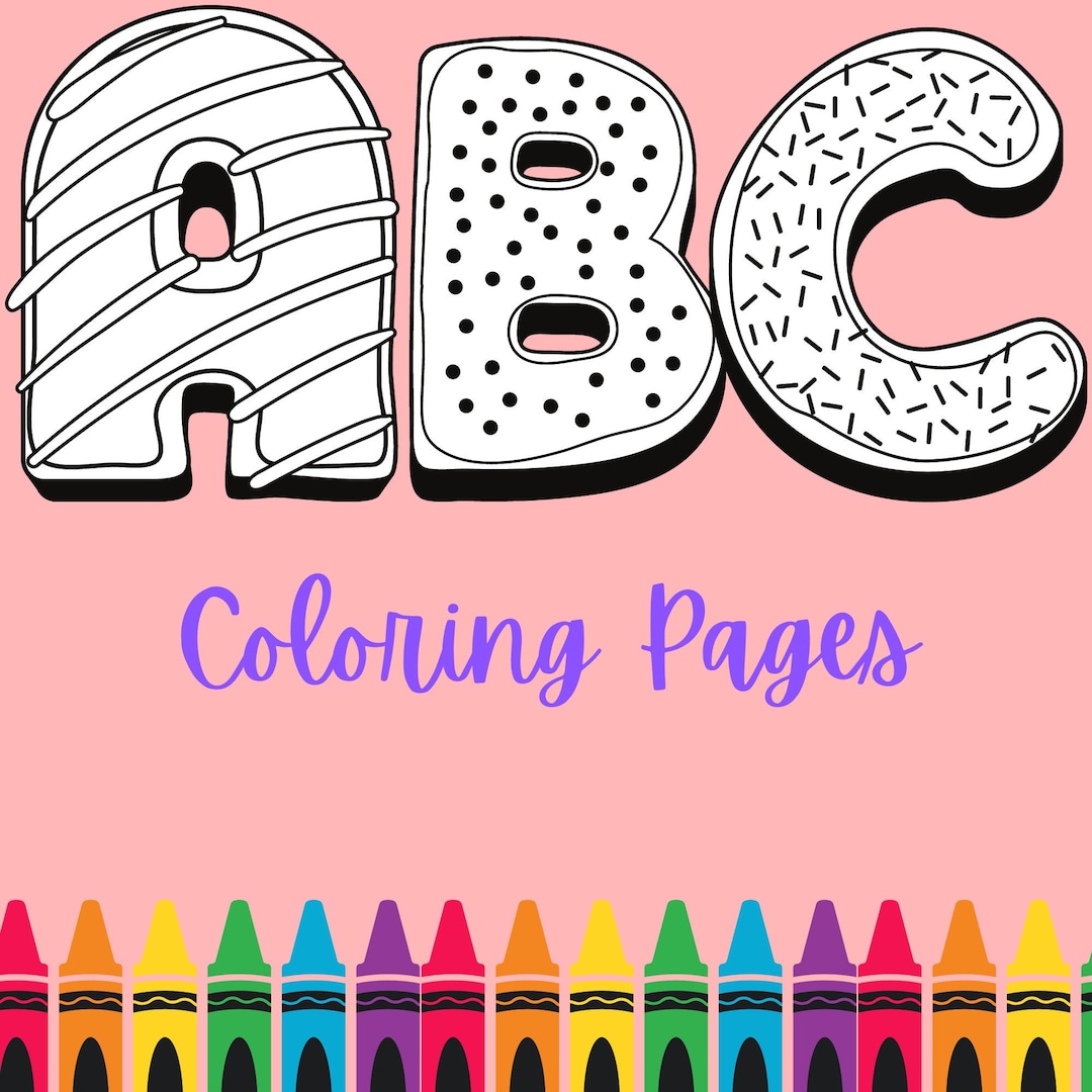 Fun Pattern Alphabet/coloring Page / Coloring Page/ Coloring Sheets ...