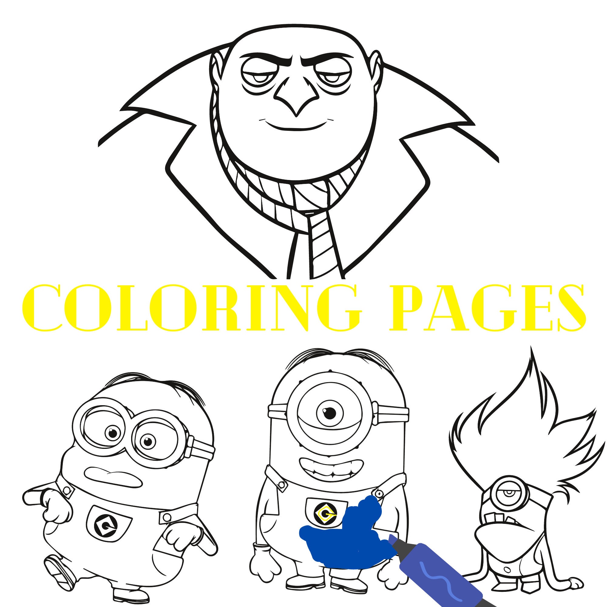 Despicable Me Minion Coloring Page
