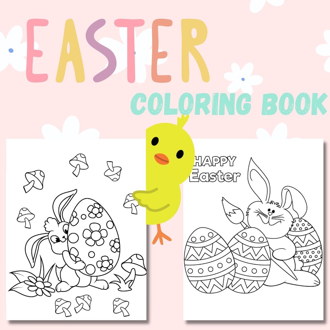 Easter Coloring Book//over 75 Coloring Pages//great Selection//great ...