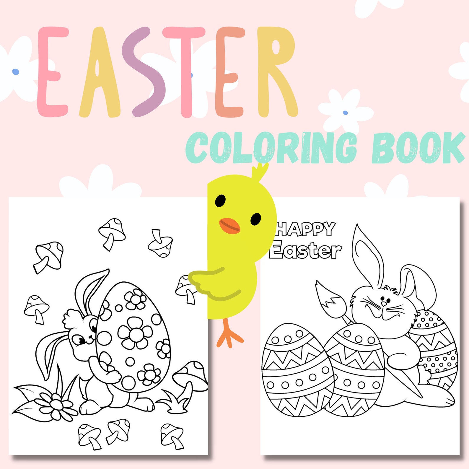 Easter Coloring Book//over 75 Coloring Pages//great Selection//great ...