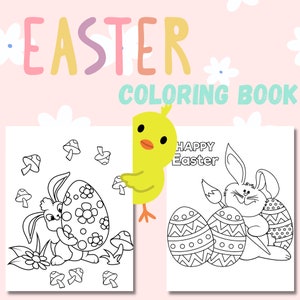 Easter Coloring Book//over 75 Coloring Pages//great Selection//great ...